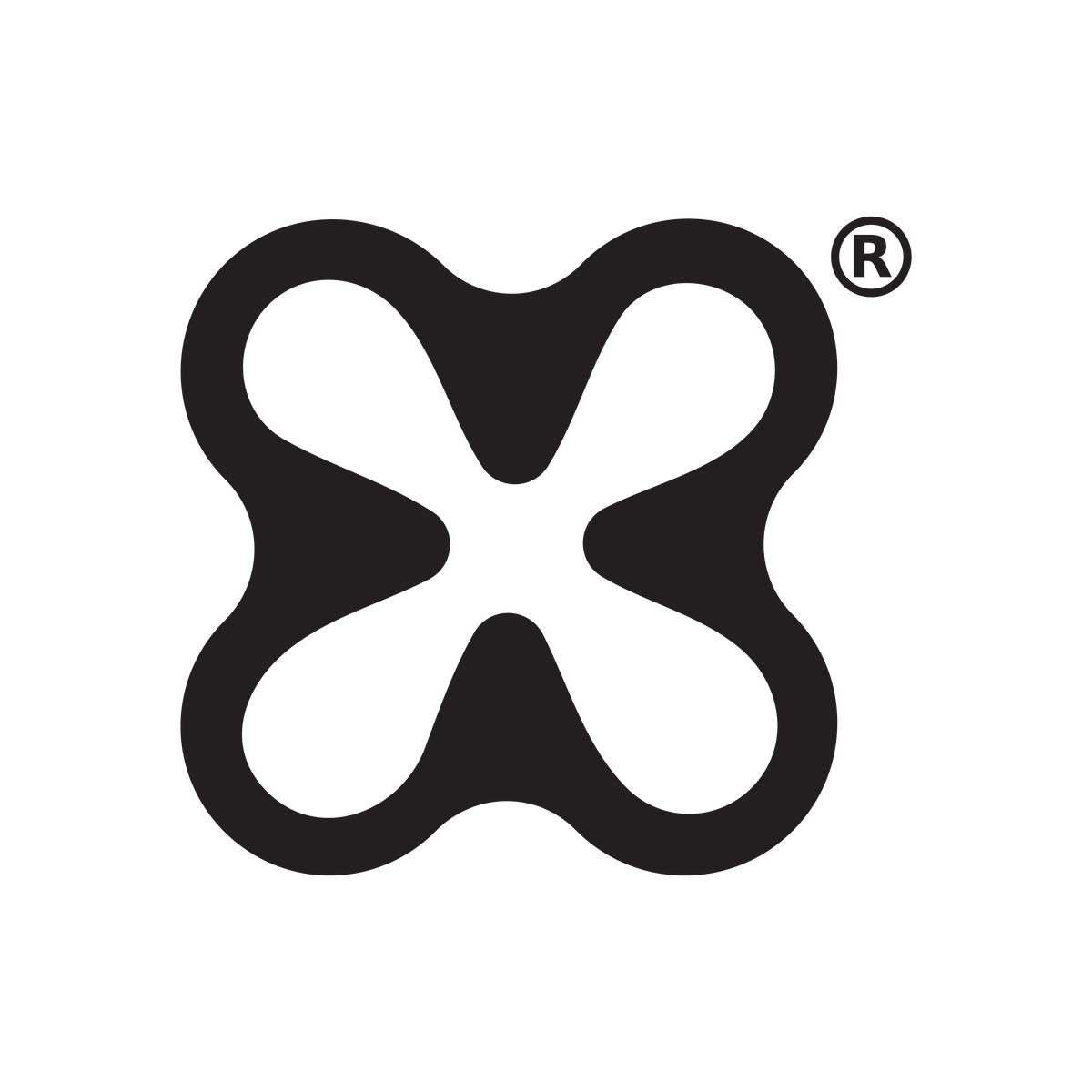 "X" Minimal Logo – OptionMarks